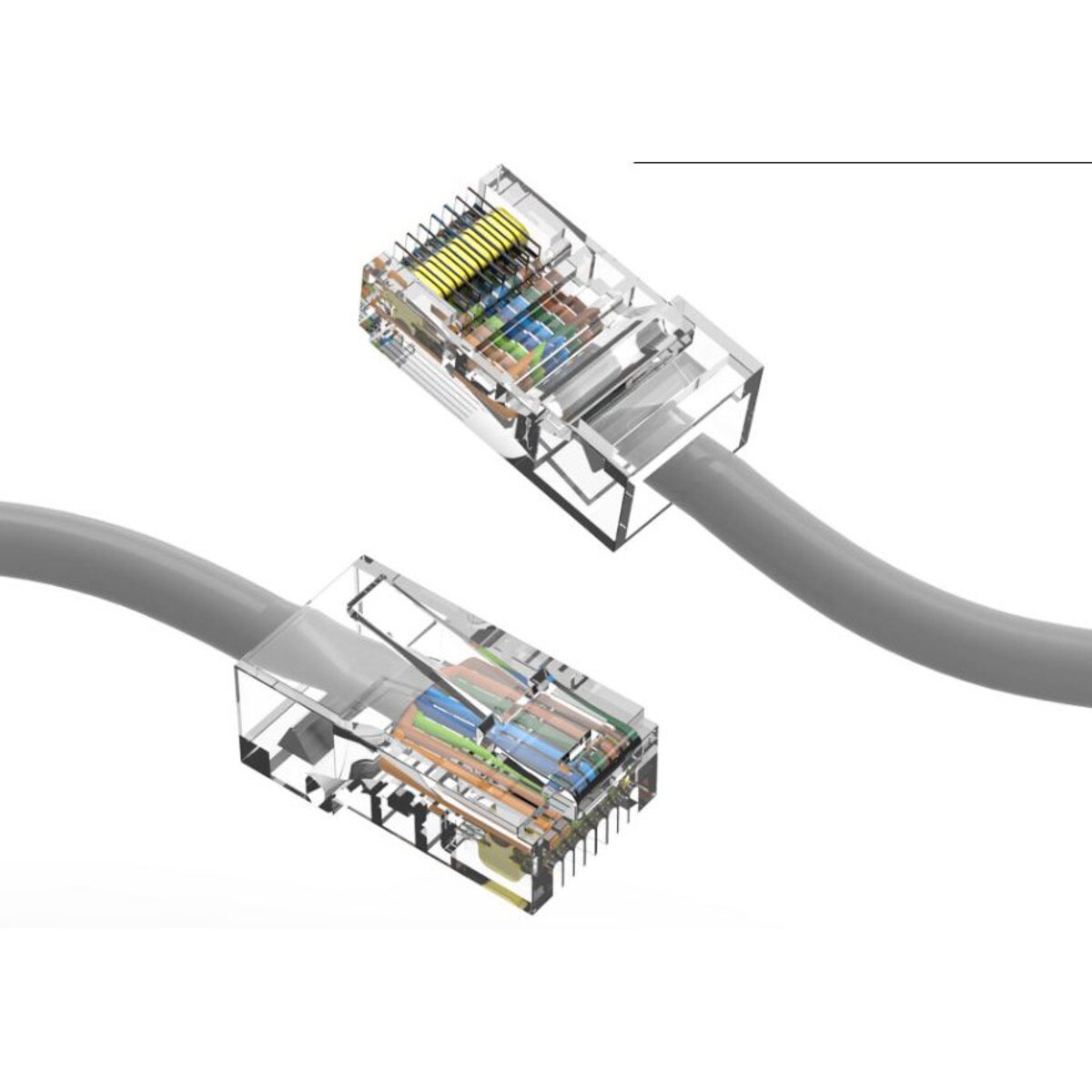 Cat 6 UTP Ethernet Network Non Booted Patch Cable 25 ft. Gray